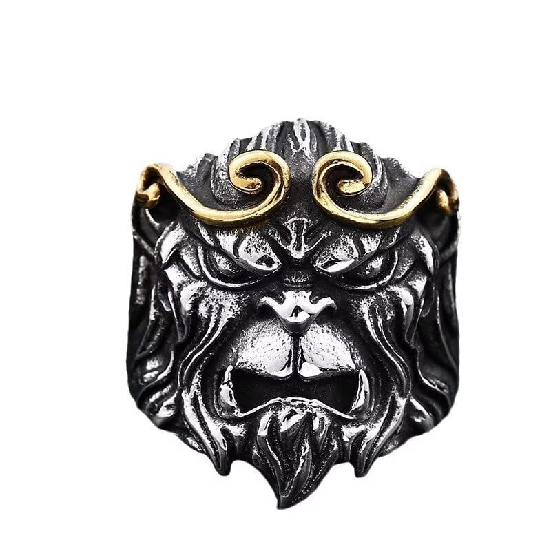 PAURO Unisex's Stainless Steel Refined Punk Non Mainstream Unique Sun ...