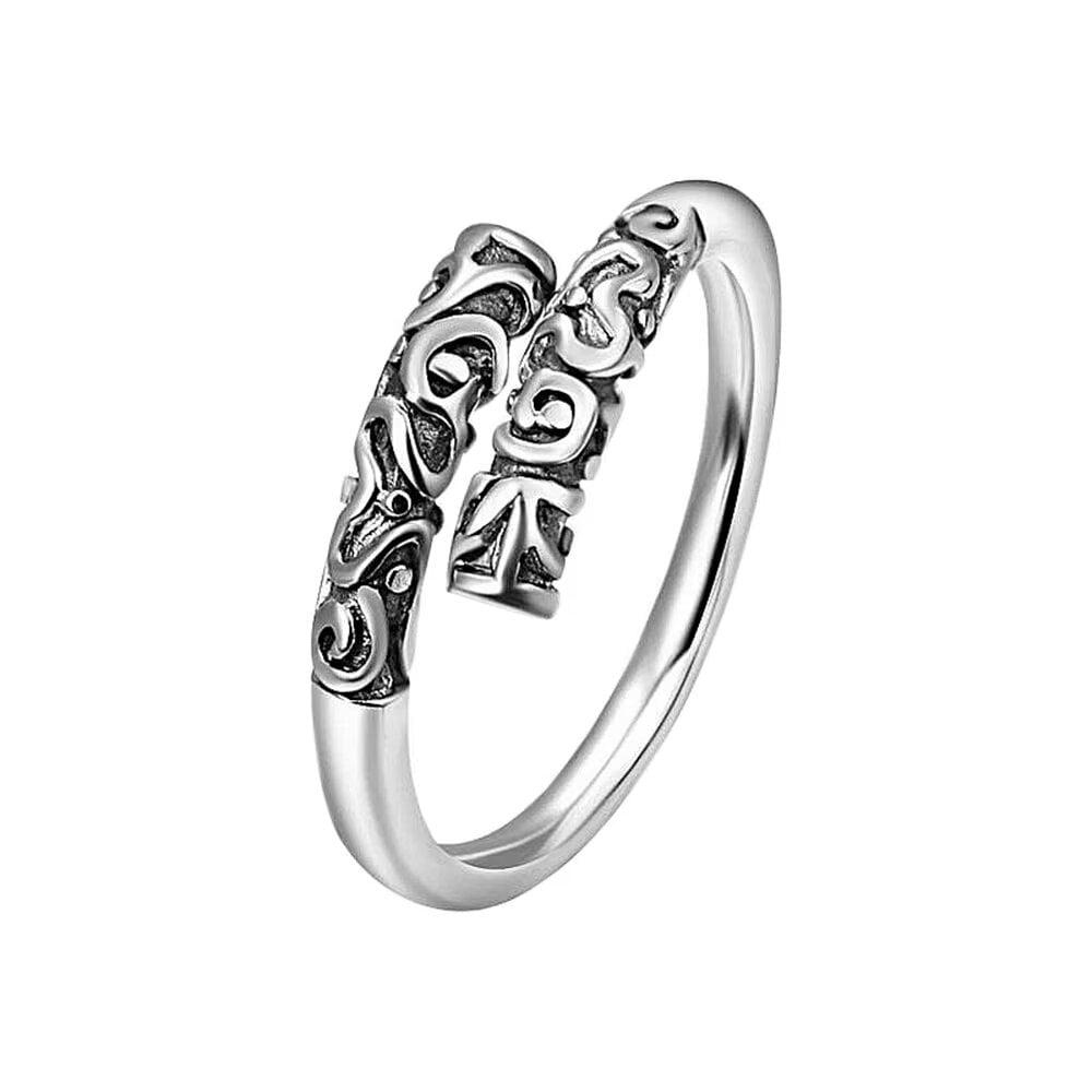 PAURO Vintage Men's Stainless Steel Sun Wukong Monkey King Punk Biker ...