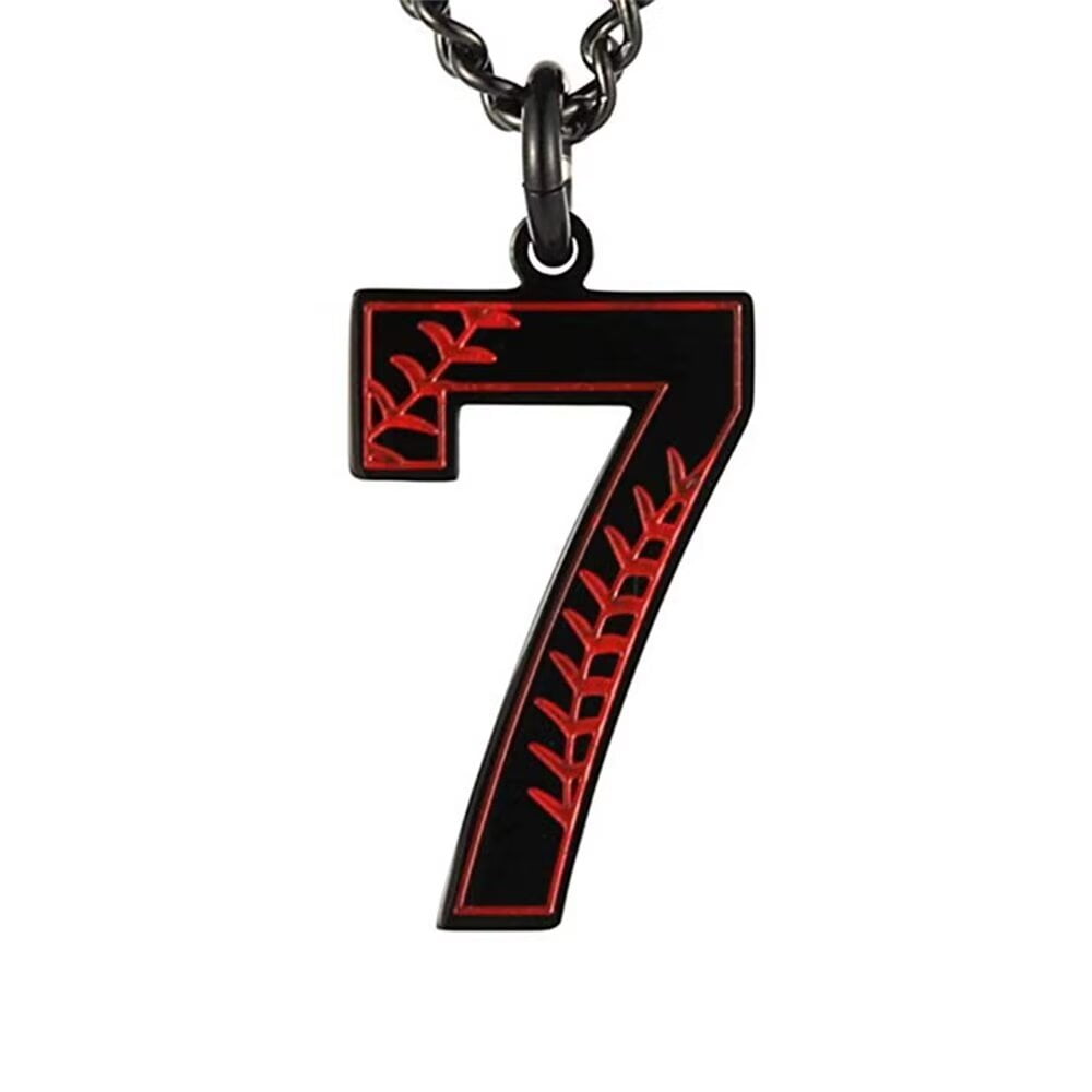 PAURO Vintage Number 7 Necklaces for Men Stainless Steel Hip Hop Number ...