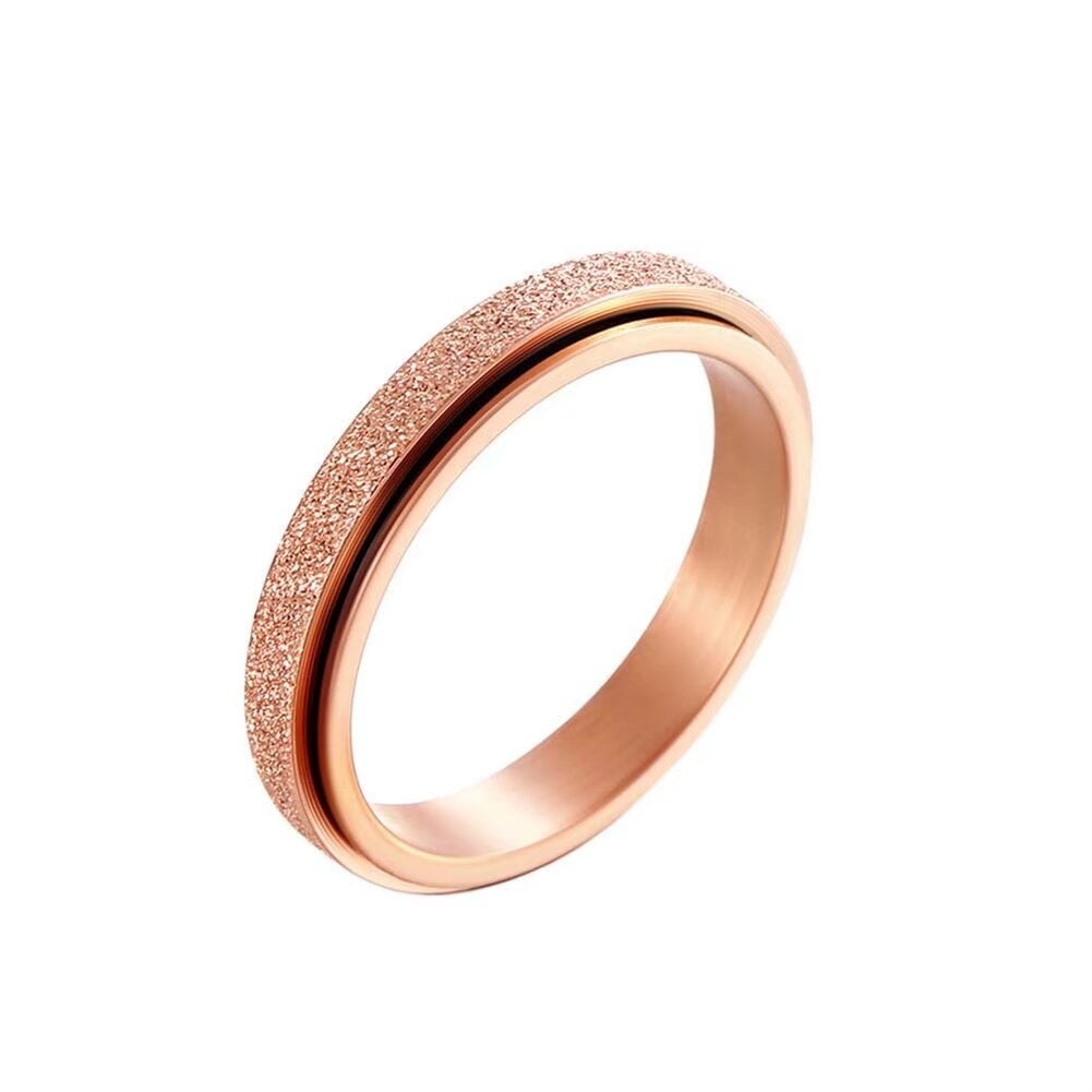 PAURO Women's Men's Stainless Steel 4mm Rose Gold Flag Anxiety ...