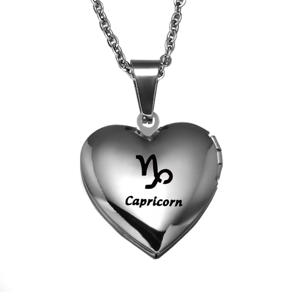 PAURO Women's Stainless Steel 12 Constellation Astrology Zodiac Heart ...
