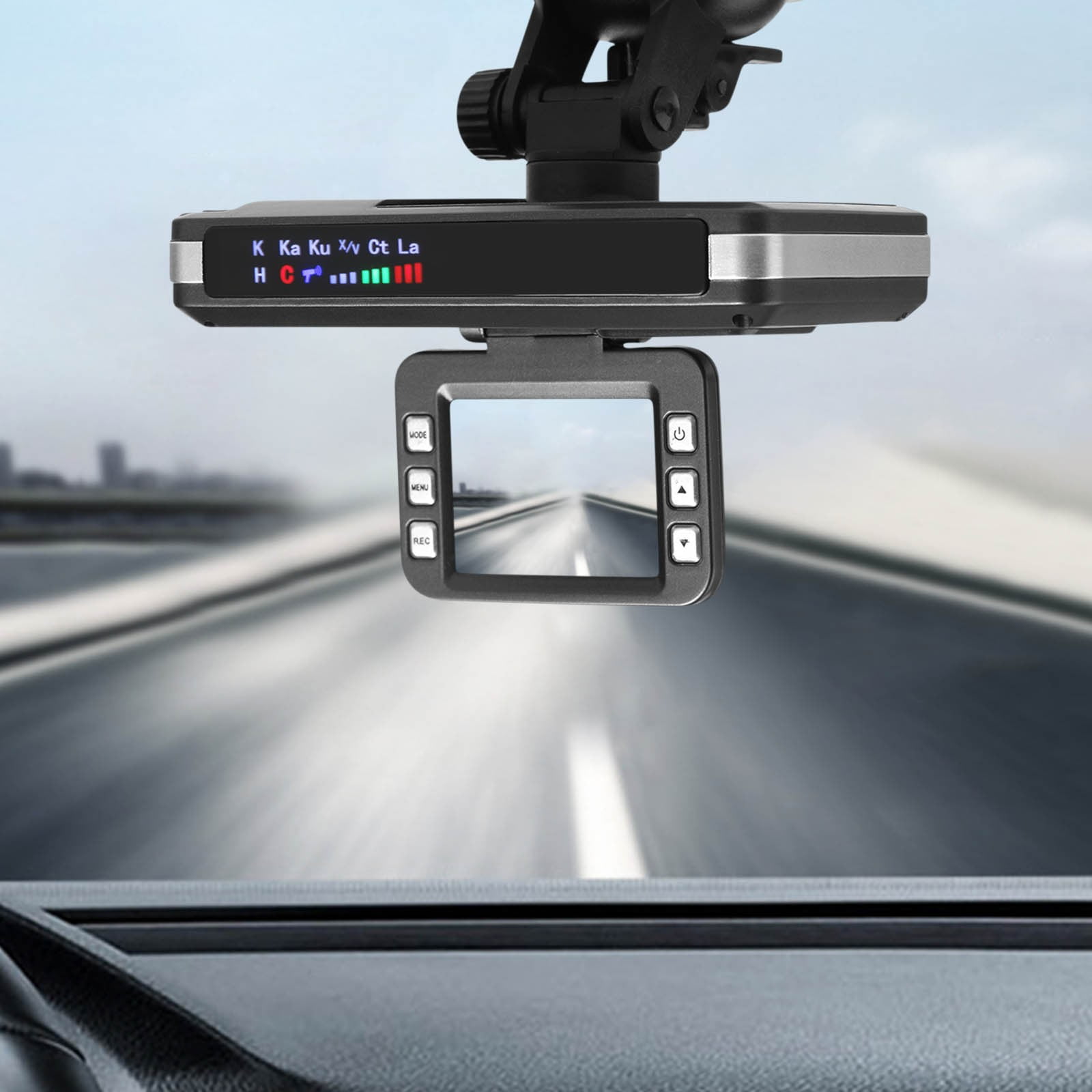 PAVEOS Car DVR Camera for Cars, Car DVR 2 In 1 Dash Cam Radars Speed ...