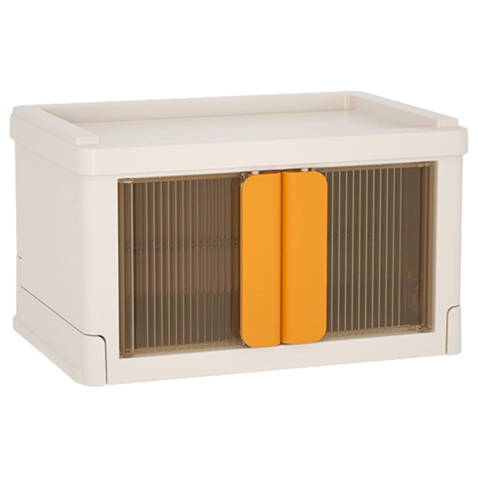 PAVEOS Extra Large Cubes Storage Organizer Divided Storage Organizer Container Box with Lid for ...