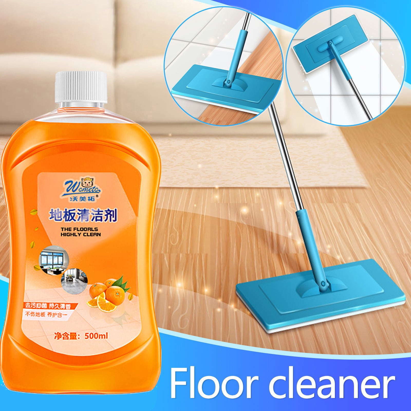 PAVEOS Floor Cleaner for Mopping Ceramic Tiles Wooden Boards Floor ...