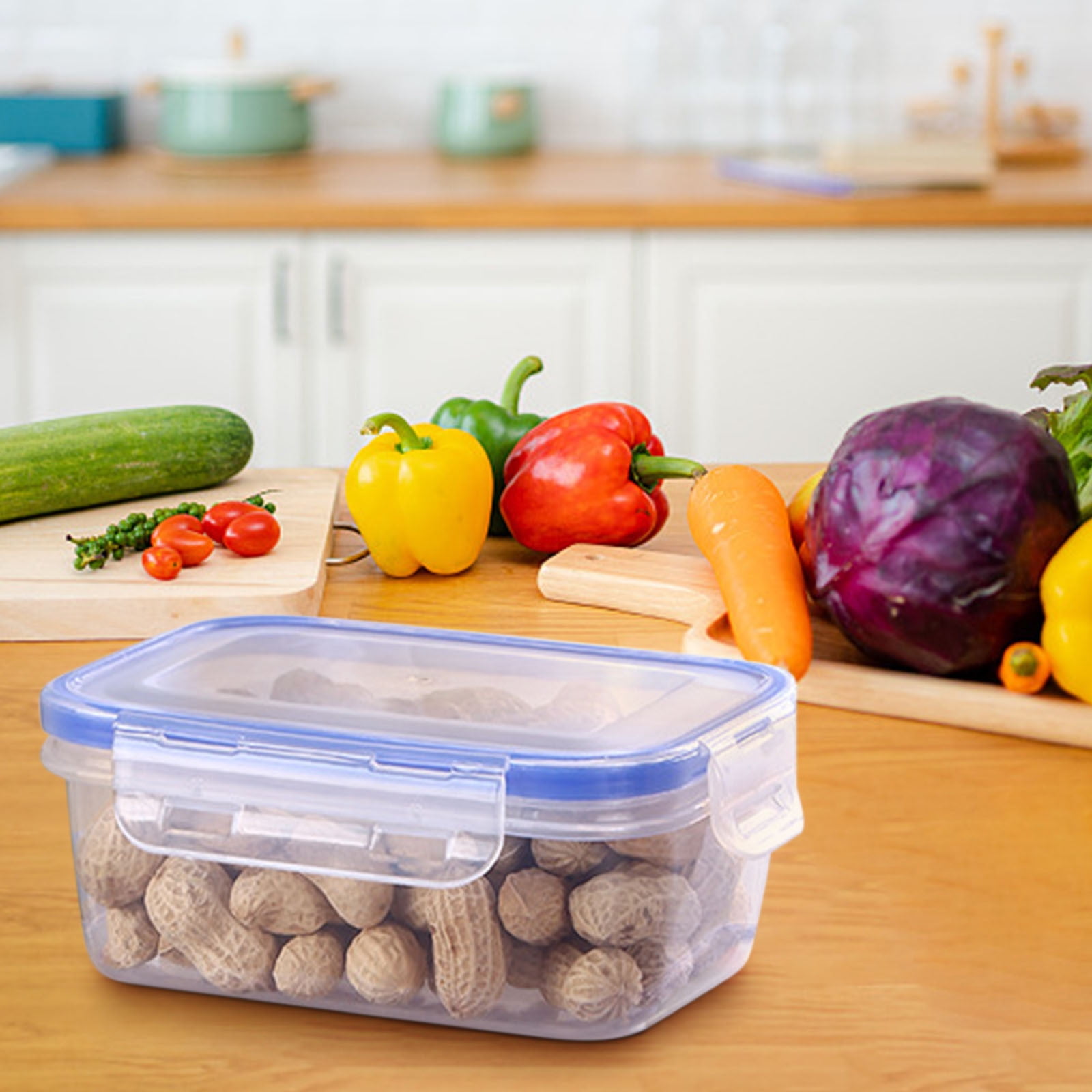 PAVEOS Freezer Storage Containers Sealed Storage Tank for Cereals Large ...