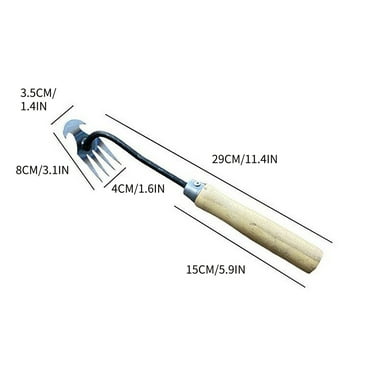 Fulande Garden tool Garden Hoe Flower Hoe with Five Teeth Handles Sharp ...