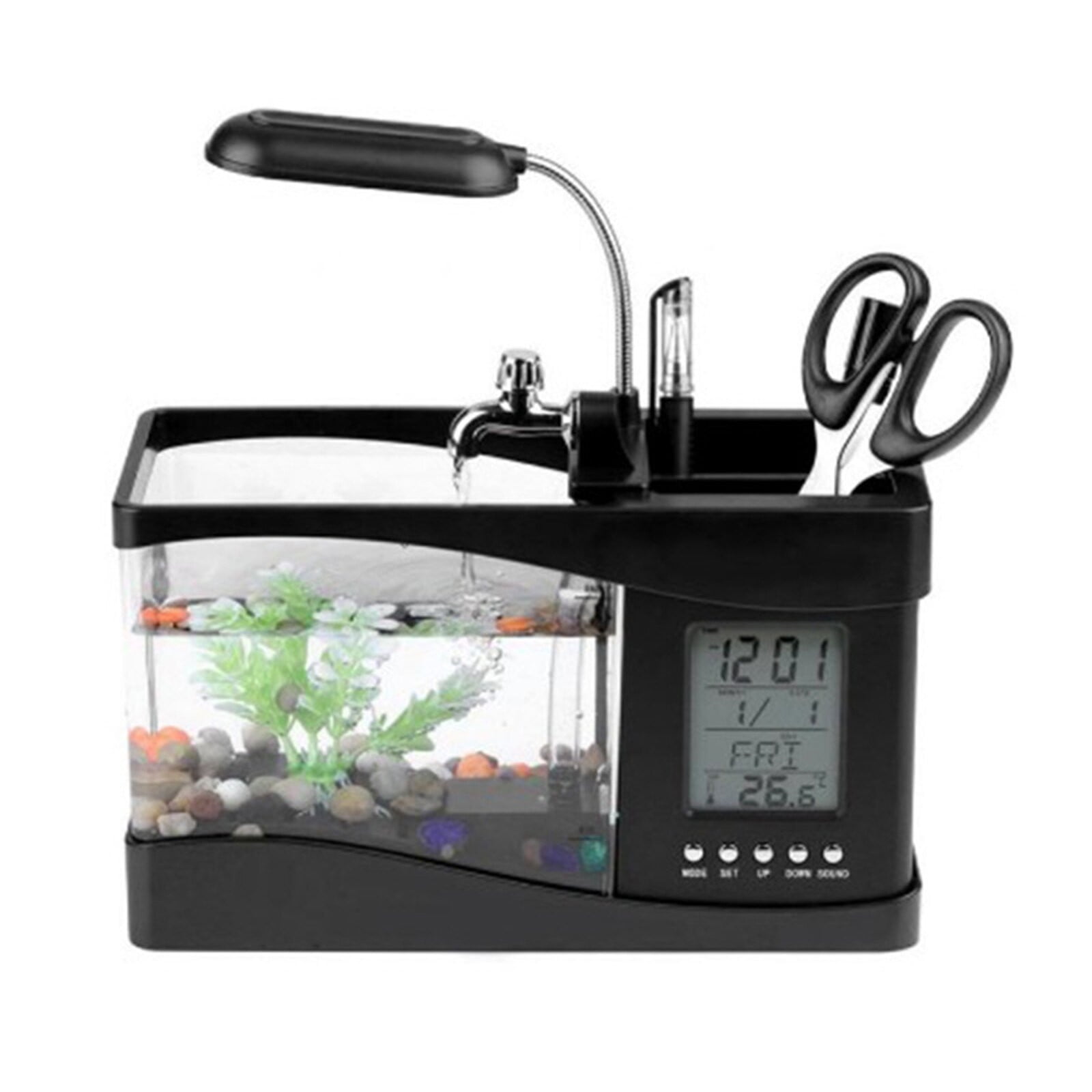 PAVEOS LED Small Table Lamp Integrating Fish Tank, Table Lamp ...