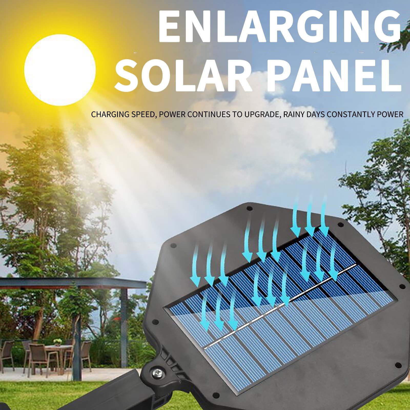 PAVEOS Solar Street Lights Infrared Sensing Solar Panels Human Body ...