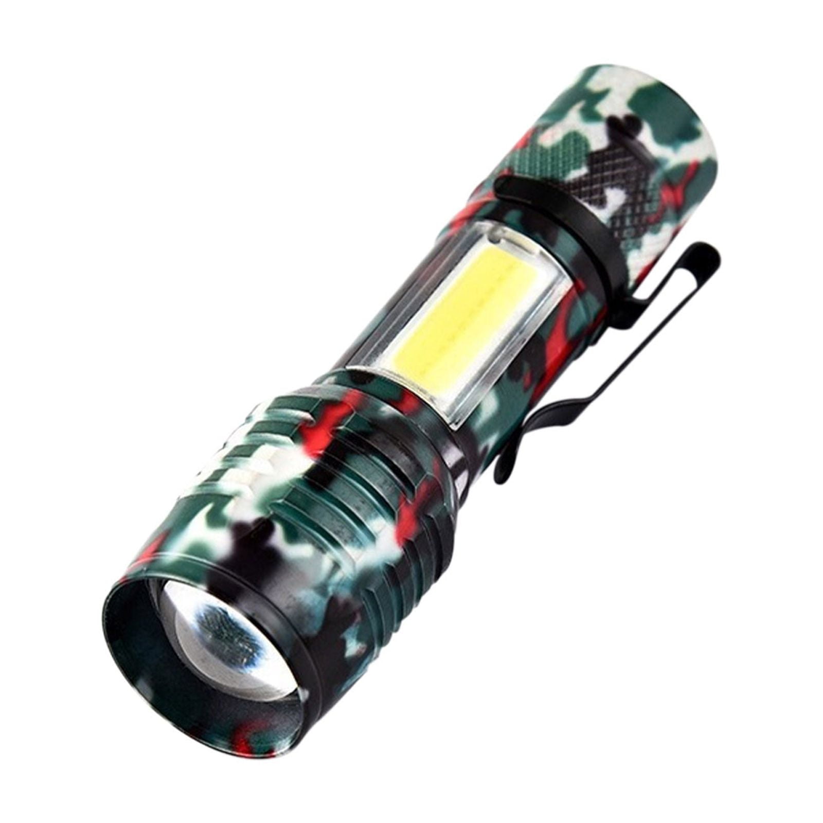 PAVEOS Telescopic Zoom Strong Light Flashlight Mini Home Outdoor ...