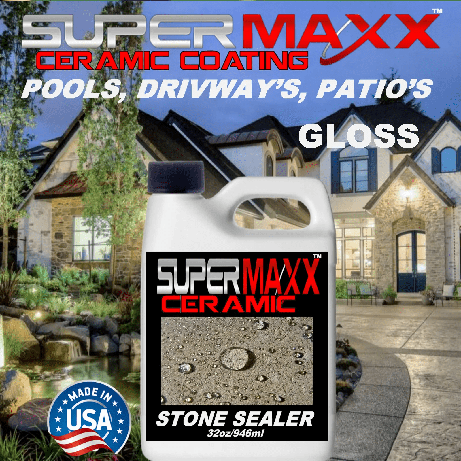 PAVER SEALER POOL DECKS, DRIVEWAYS, PATIOS, NANO CERAMIC COATING GLOSS ...