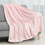 PAVILIA Microfleece Solid Polyester Cozy Fleece Blanket | Lightweight ...
