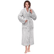 PAVILIA Premium Lightweight Women's Plush Soft Robe, Warm Fleece Sherpa Bathrobe (S/M, Lavender ...