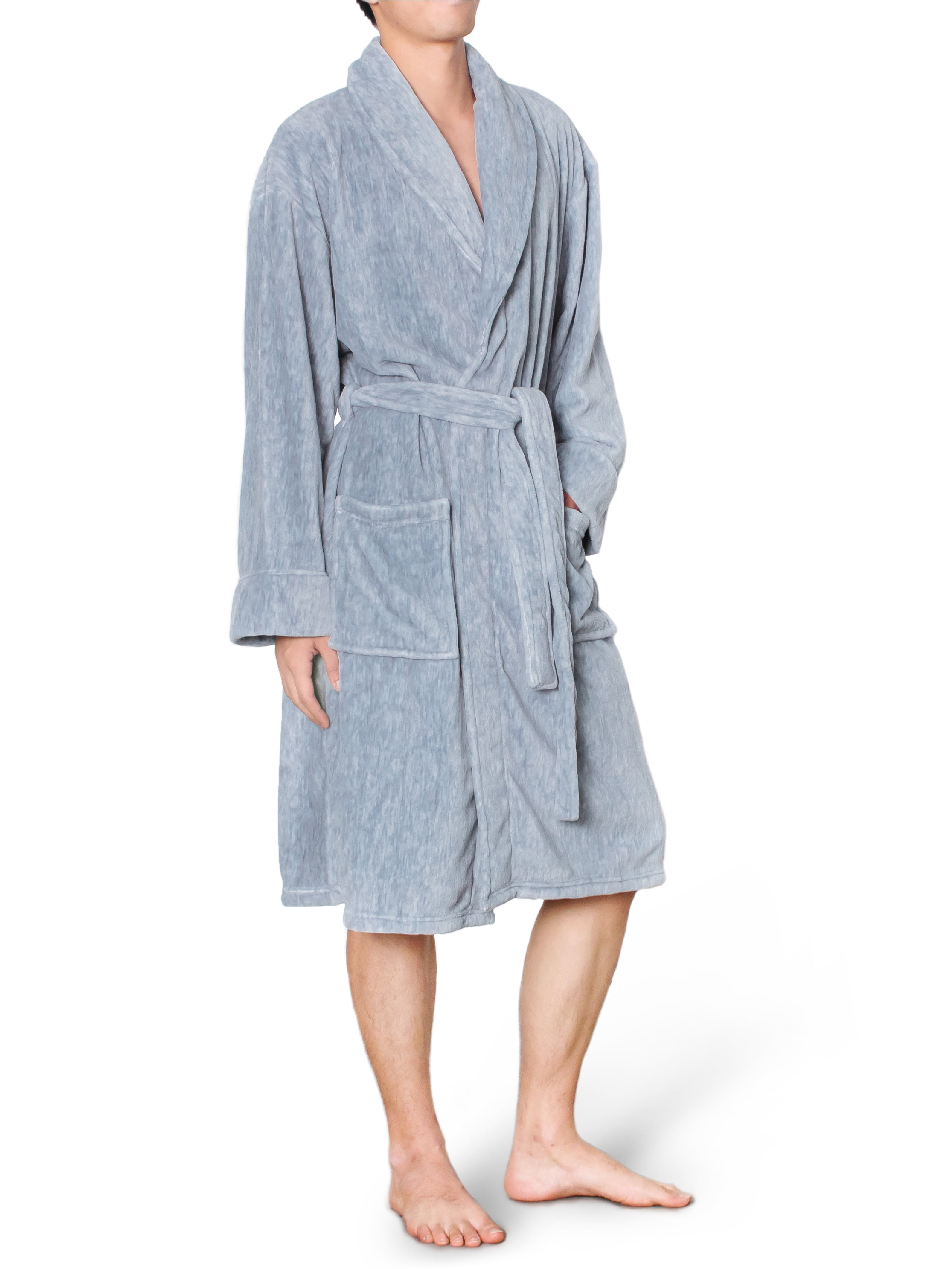 PAVILIA Mens Soft Robe | Warm Fleece Robes for Men, Soft Spa Bathrobe ...