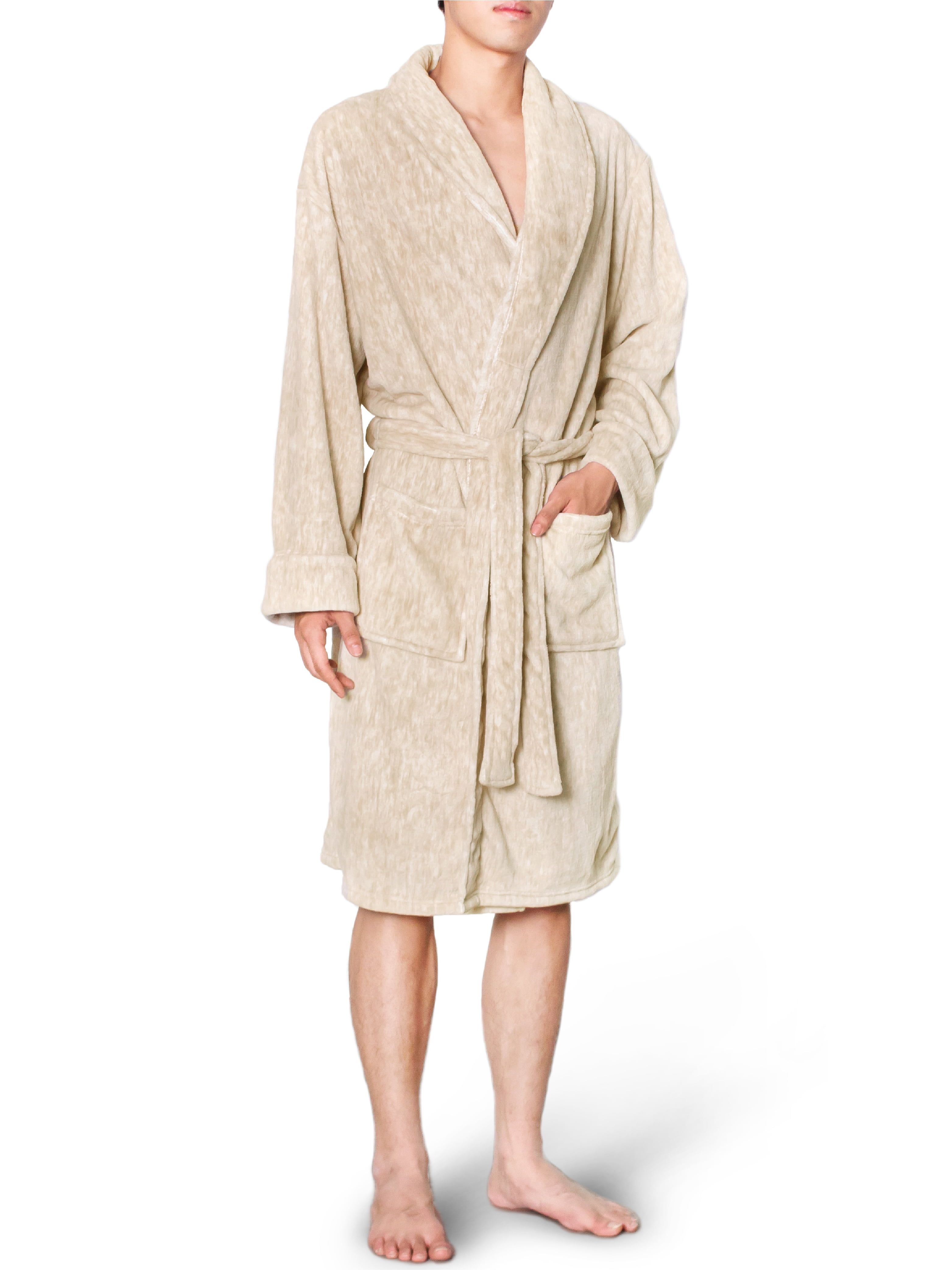 PAVILIA Mens Soft Robe | Warm Fleece Robes for Men, Soft Spa Bathrobe ...