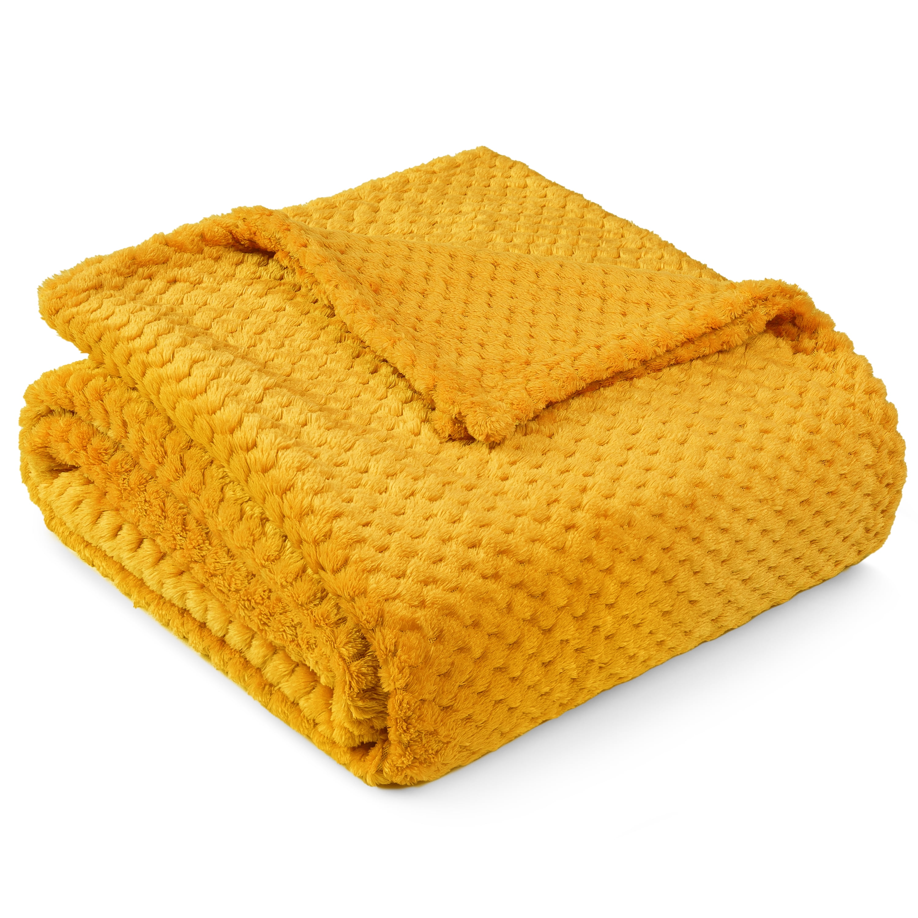 PAVILIA Premium Flannel Fleece Waffle Throw Blanket, Lightweight All ...