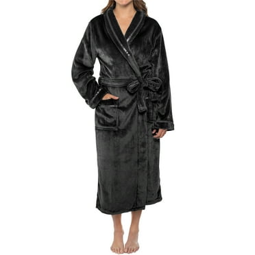 PAVILIA Premium Plush Soft Women's Robe, Full Length Lightweight Fleece Sherpa Bathrobe - L/XL ...