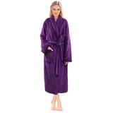 PAVILIA Premium Women's Full Length Plush Soft Robe, Warm Fleece Sherpa ...