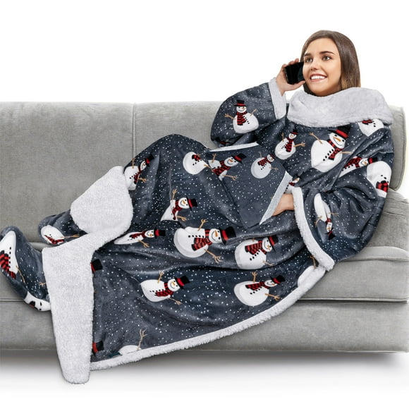 Fleece Cuddle Wrap Blanket