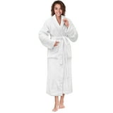 Pavilia Women's Fleece Robe Cozy Long Lightweight Fluffy Warm Bathrobe ...
