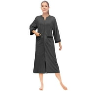 HEARTNICE Women's Soft Plush Long Bathrobe, Warm Pineapple Fleece, Convenient Pockets, Secure ...