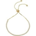 Pavoi Jewelry 14k Yellow Gold Plated Cubic Zirconia Classic Tennis