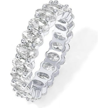 PAVOI 14K Yellow Gold Plated Rings Cubic Zirconia Love Ring | 3mm ...