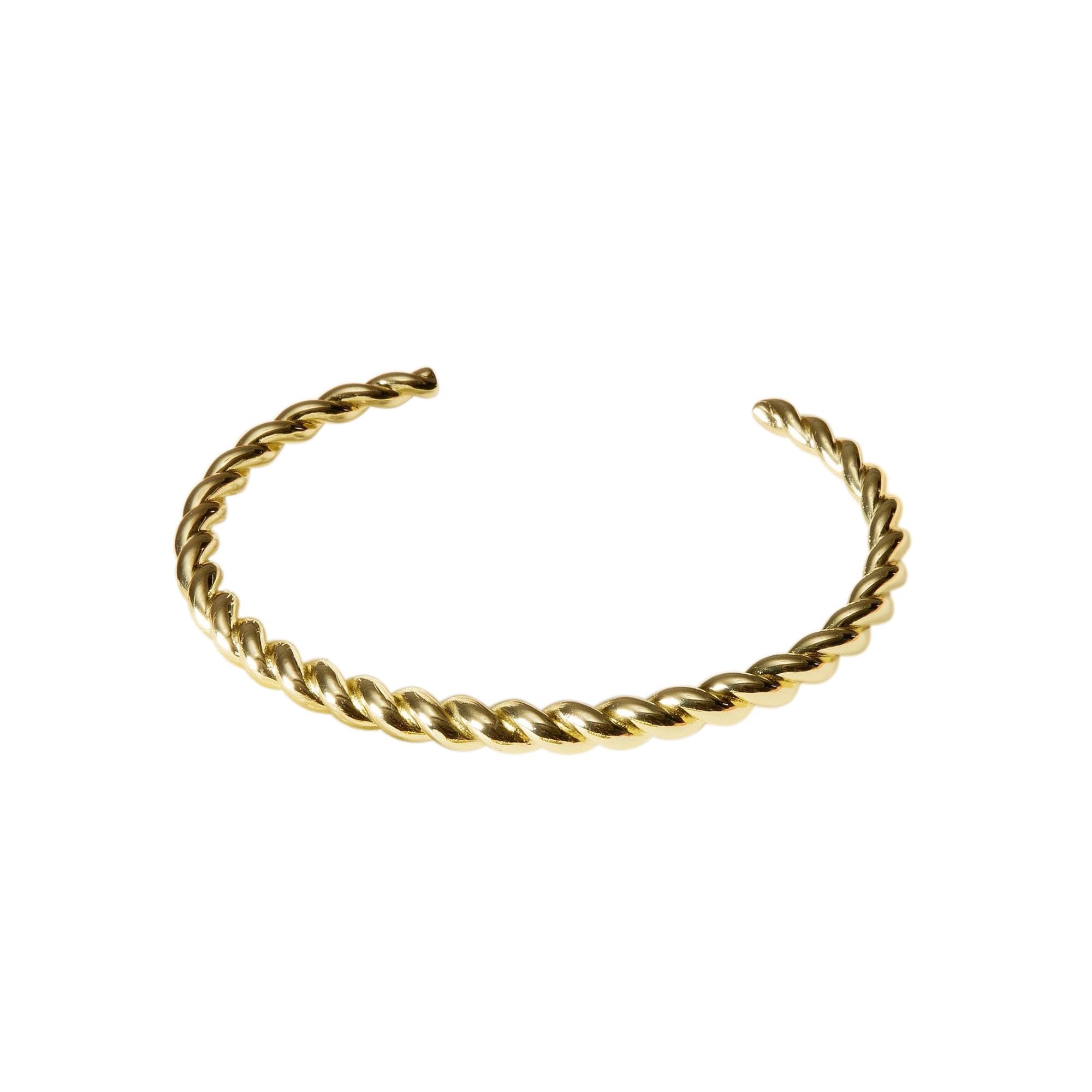 PAVOI 14K Yellow Gold Plated Twisted Chunky Bangle Bracelet ...