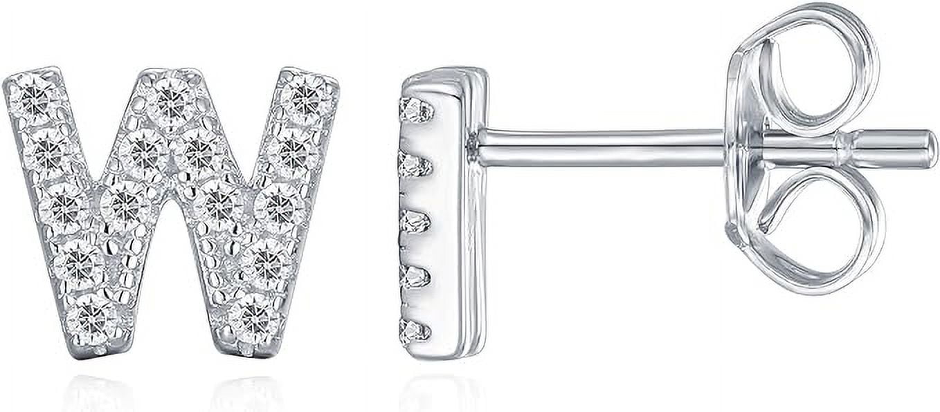 PAVOI 925 Sterling Silver CZ Simulated Diamond Stud Earrings Fashion ...