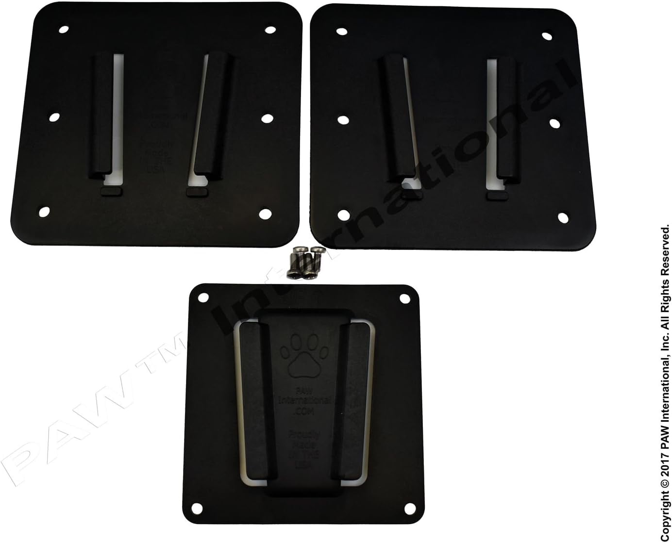 PAW International RV TV Bracket Black 3 Piece Set | 1-Polymer TV ...