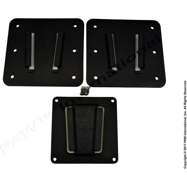 PAW International RV TV Bracket Black 3 Piece Set | 1-Polymer TV ...
