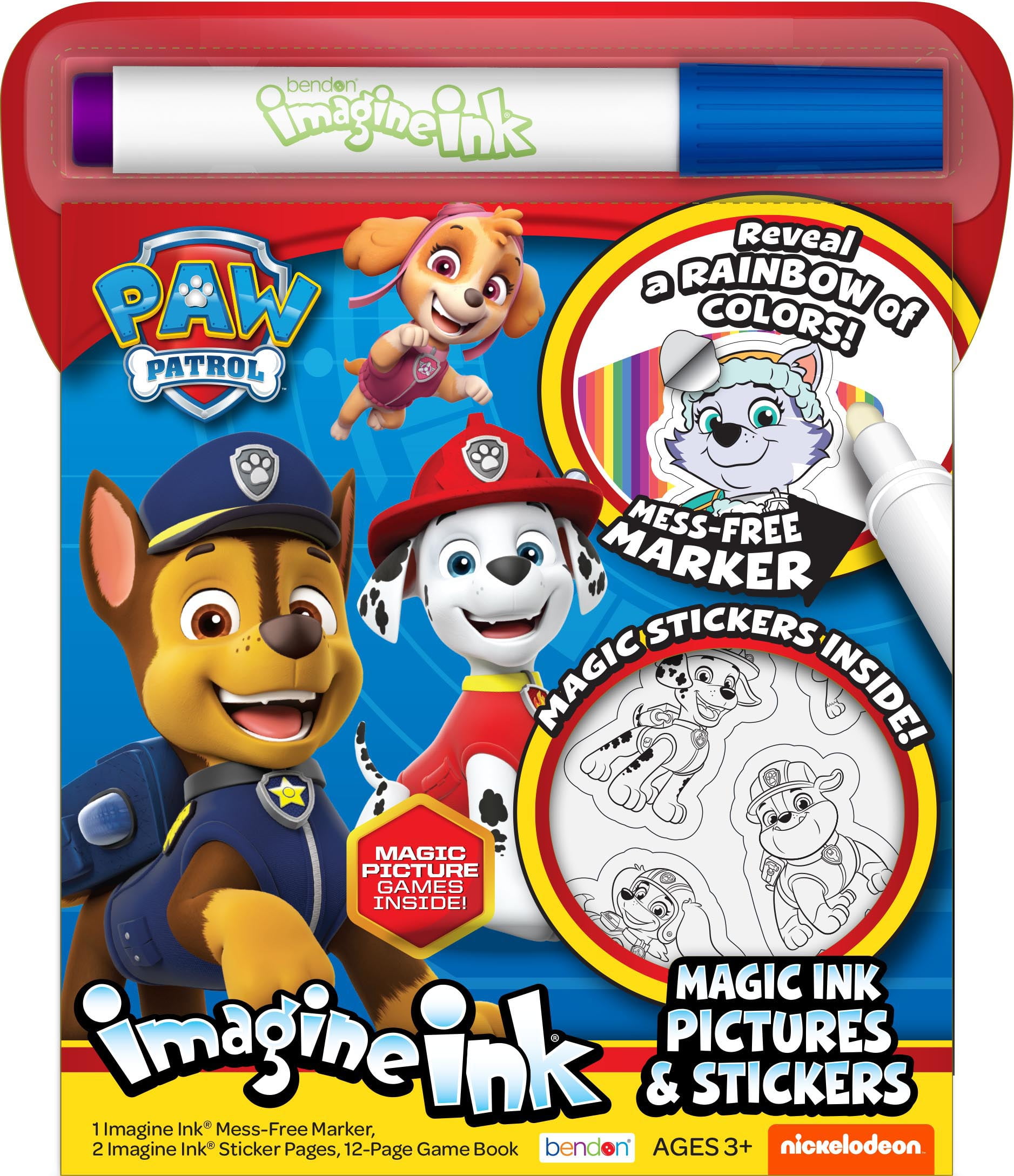 PAW PATROL IMAGINE INK WITH STICKERS - Walmart.com
