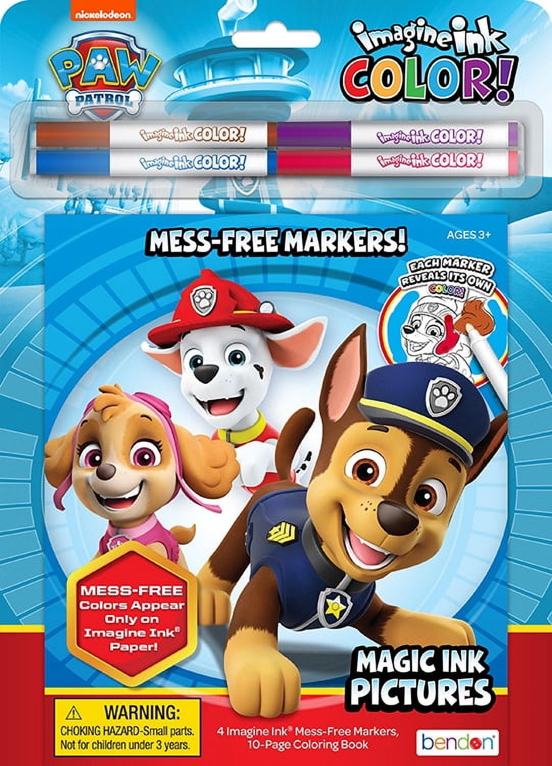 PAW Patrol 10-Page Imagine Ink Mess Free Coloring Book - Walmart.com