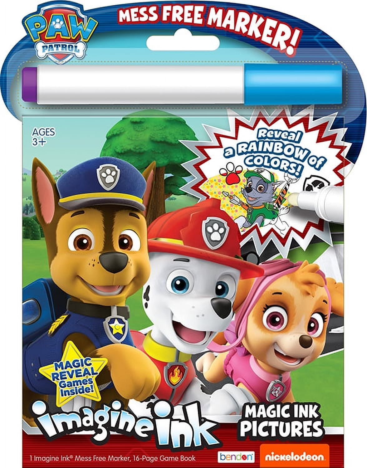 PAW Patrol 16-Page Imagine Ink Mess Free Coloring Book Activity Pad ...