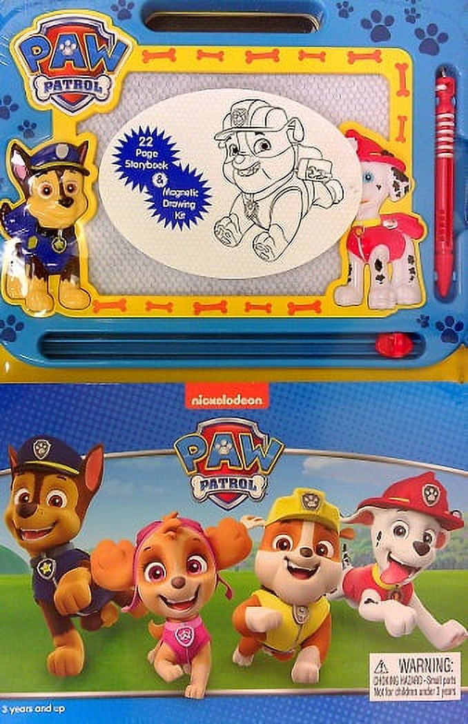 PAW Patrol: 22 Page Story Book and Magnetic Drawing Kit (Nickelodeon ...