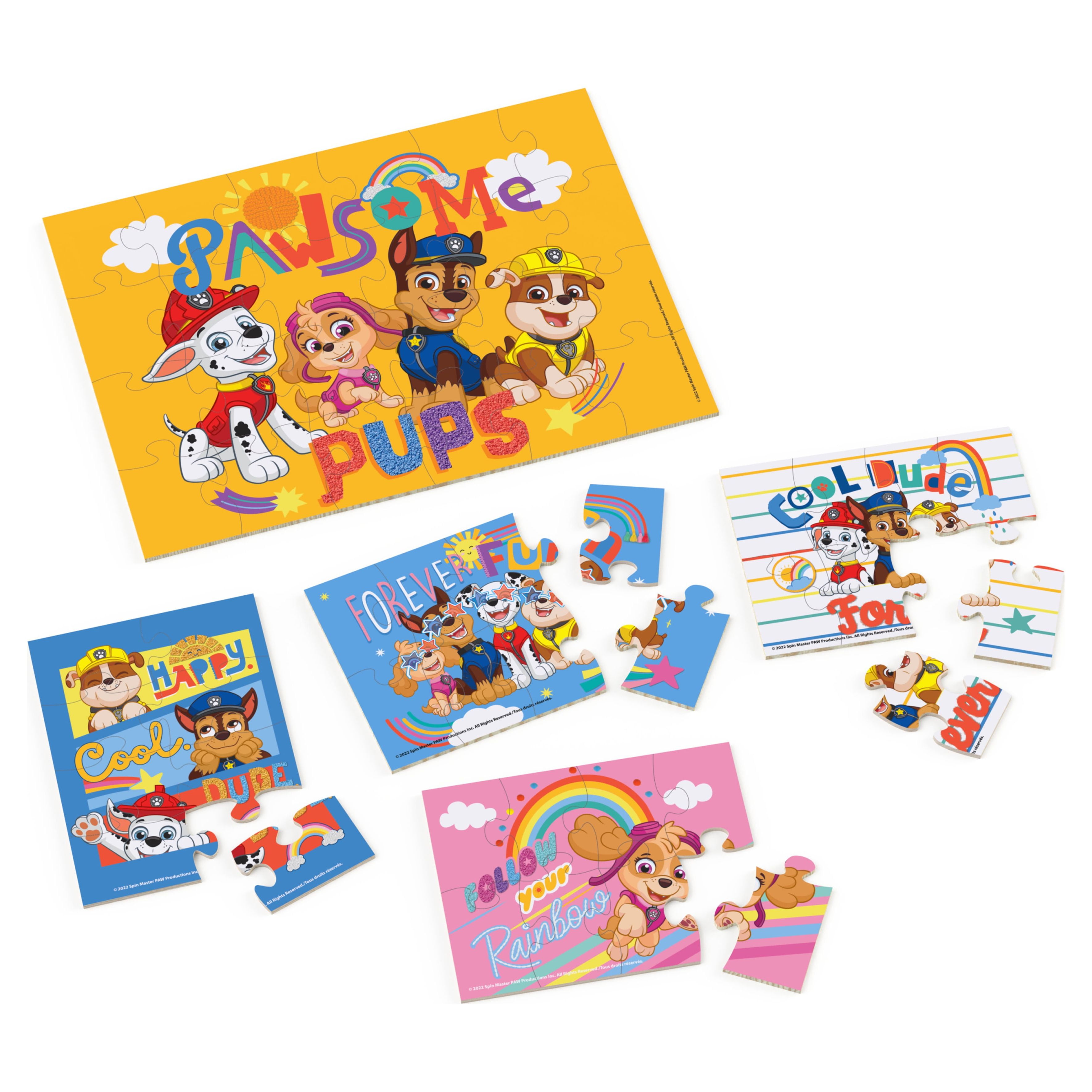 Spin Master PAW Patrol 5-Puzzle Pack Wooden Puzzle - Walmart.com