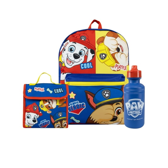 PAW Patrol Backpack 3 Piece Set Blue One Size - Walmart.com