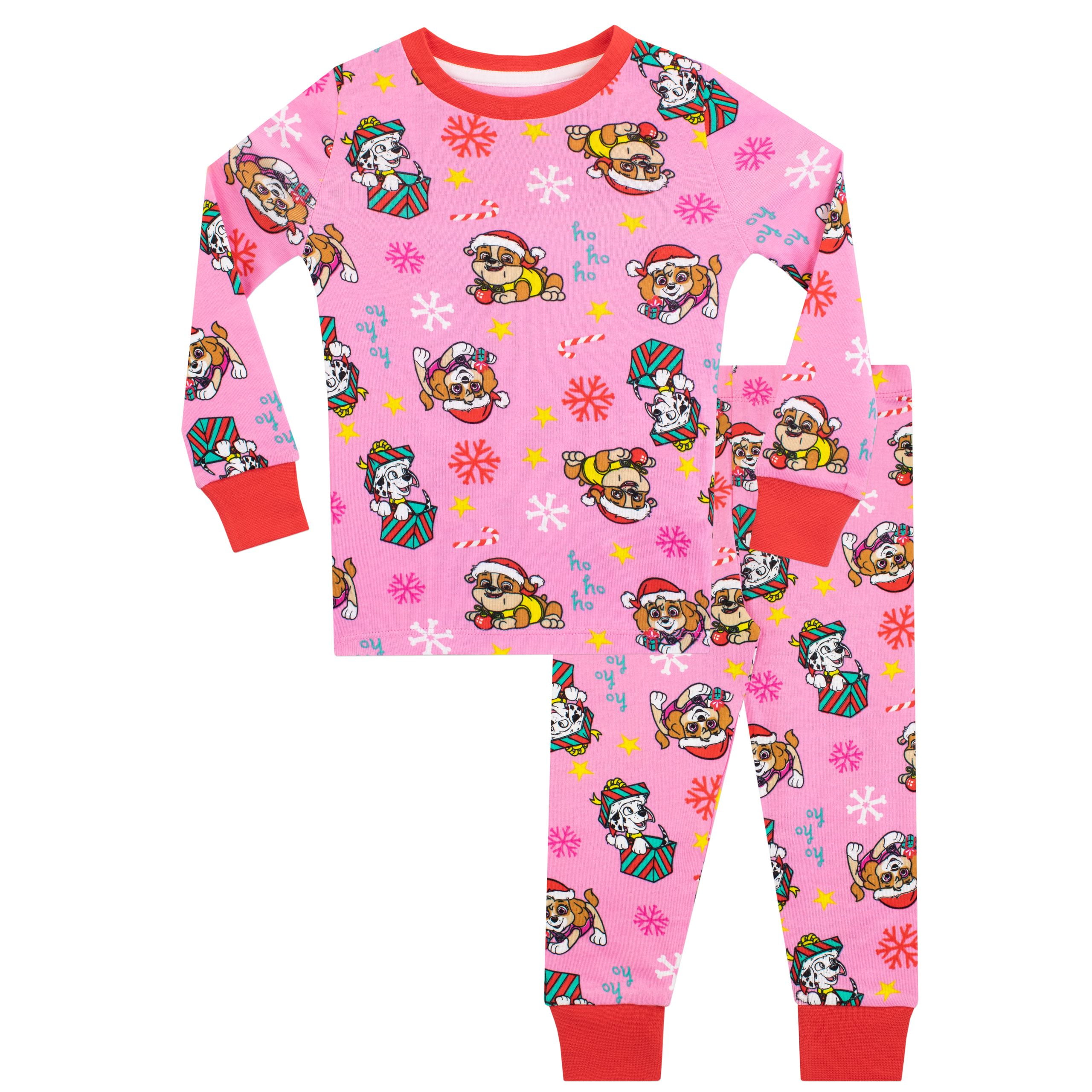 PAW Patrol Boys Long Sleeve Christmas Pajamas Sizes 2T-8 - Walmart.com