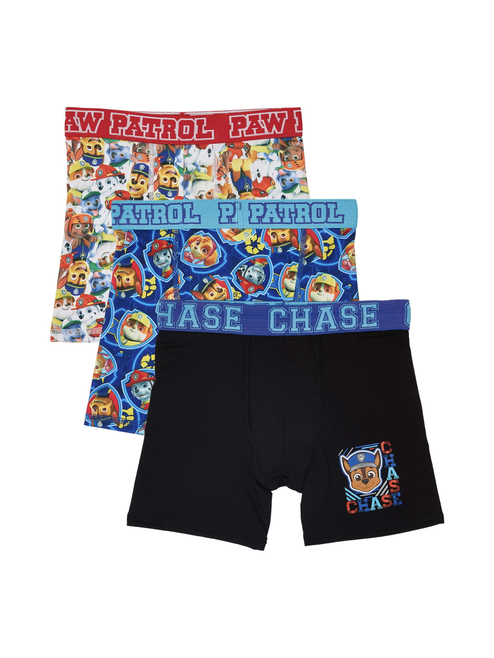 PAW Patrol, Boys Underwear, 3 Pack Athletic Boxer Briefs (Little Boys ...