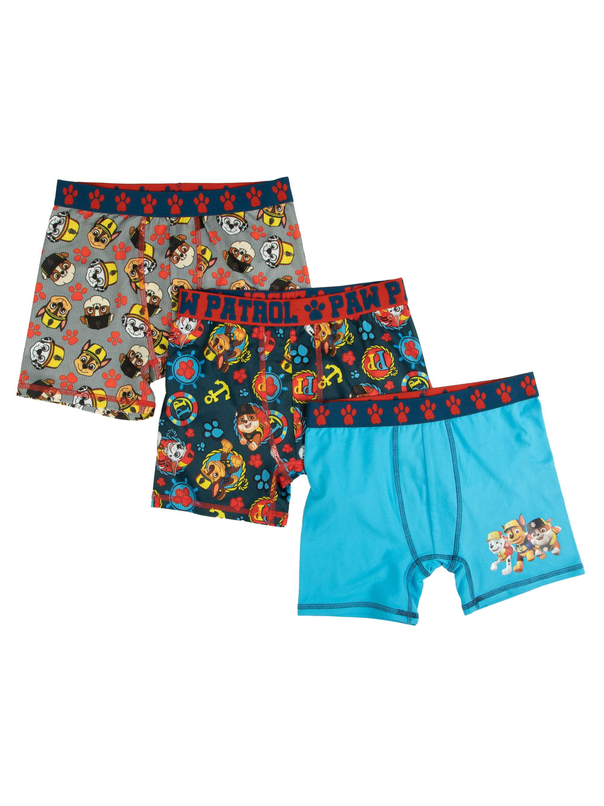 PAW Patrol, Boys Underwear, 3 Pack Boxer Briefs (Little Boys & Big Boys ...