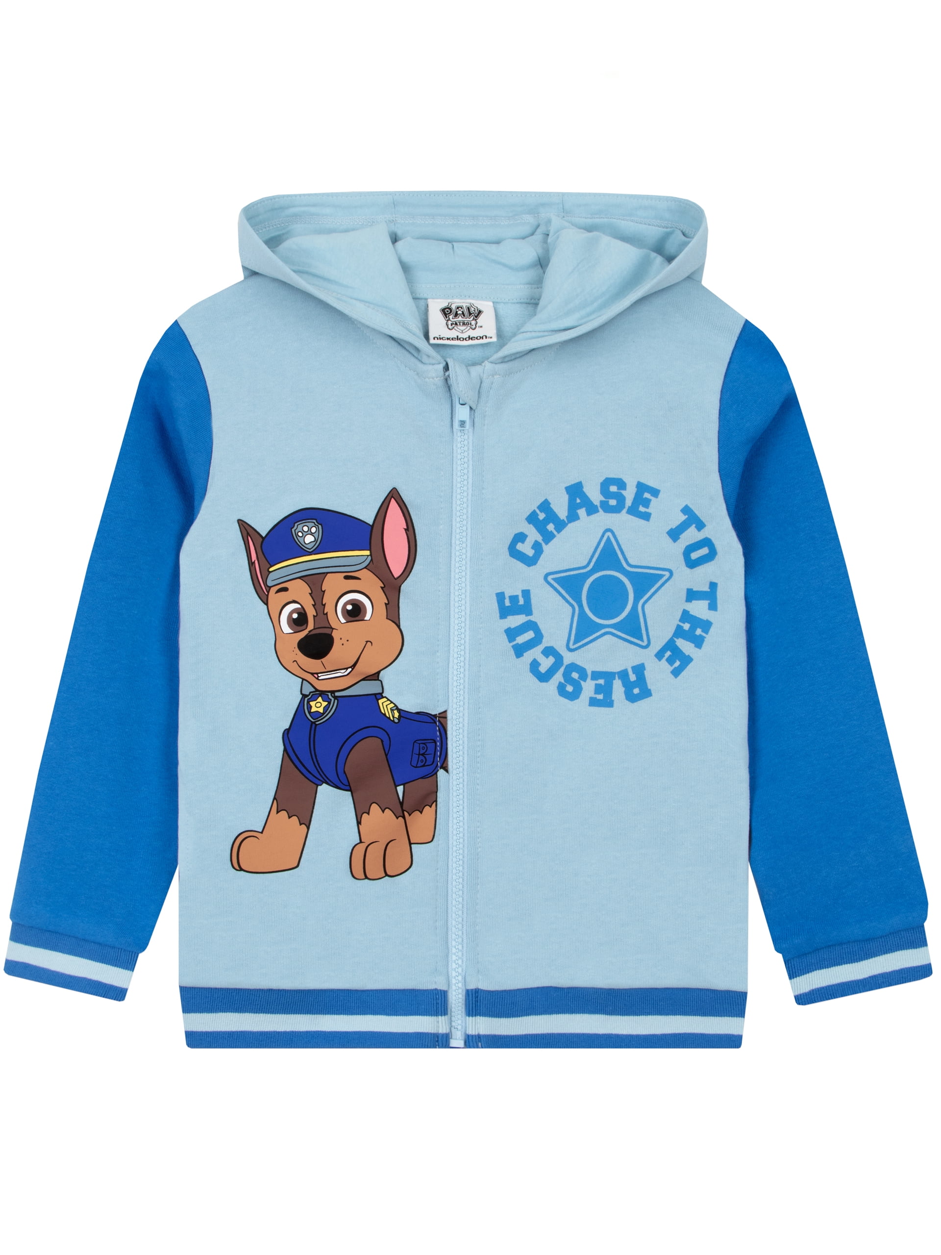 PAW Patrol Chase Hoodie Blue Sizes 2T - 8 - Walmart.com