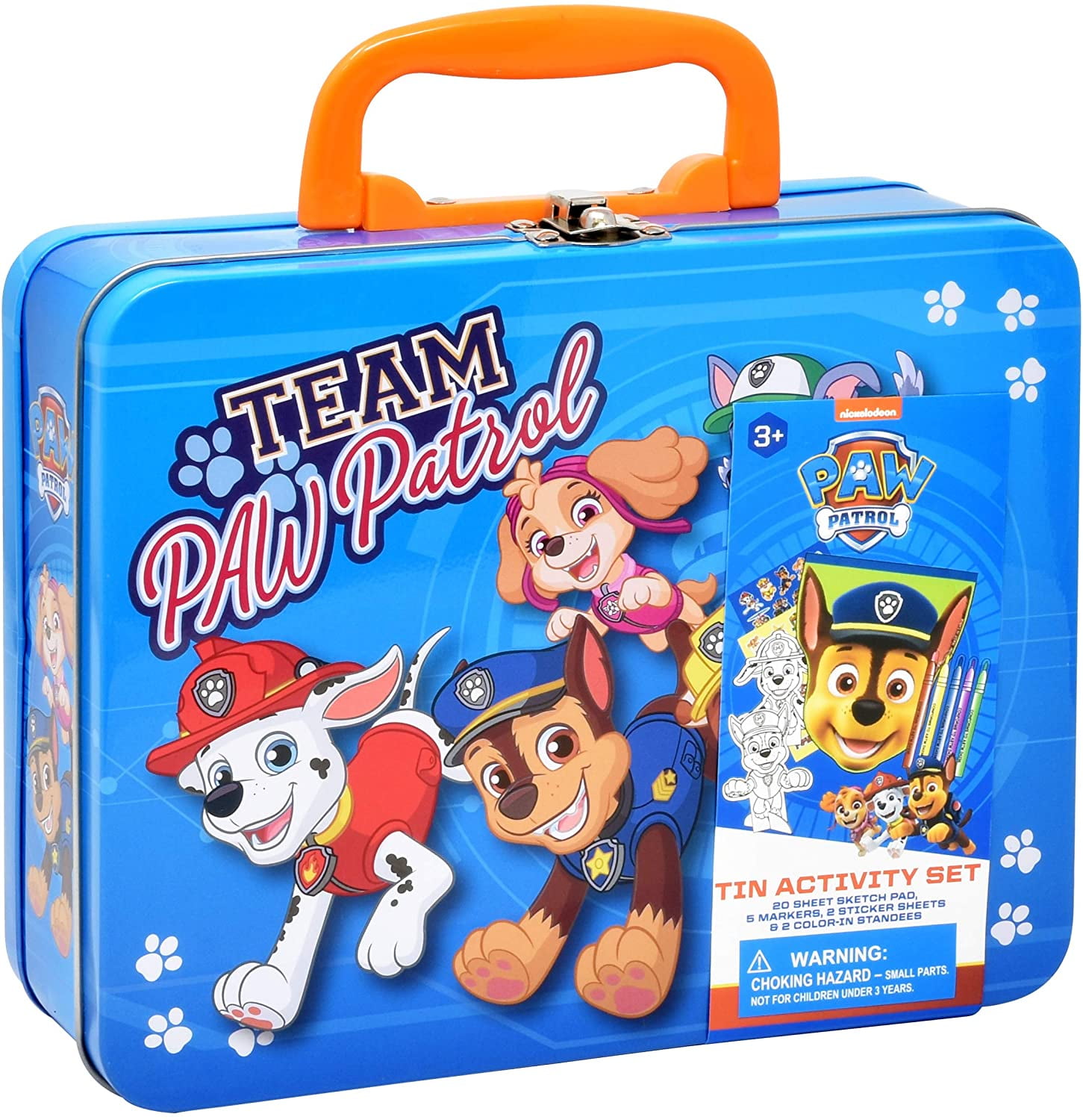 Paw Patrol Coloring and Activity Tin Box, Includes Markers, Stickers ...