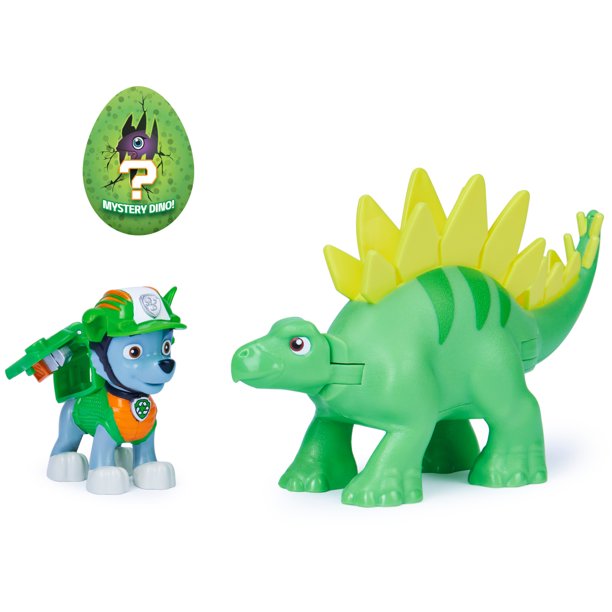 PAW Patrol, Dino Rescue Pup Figure and Dinosaur Action Figure Set ...