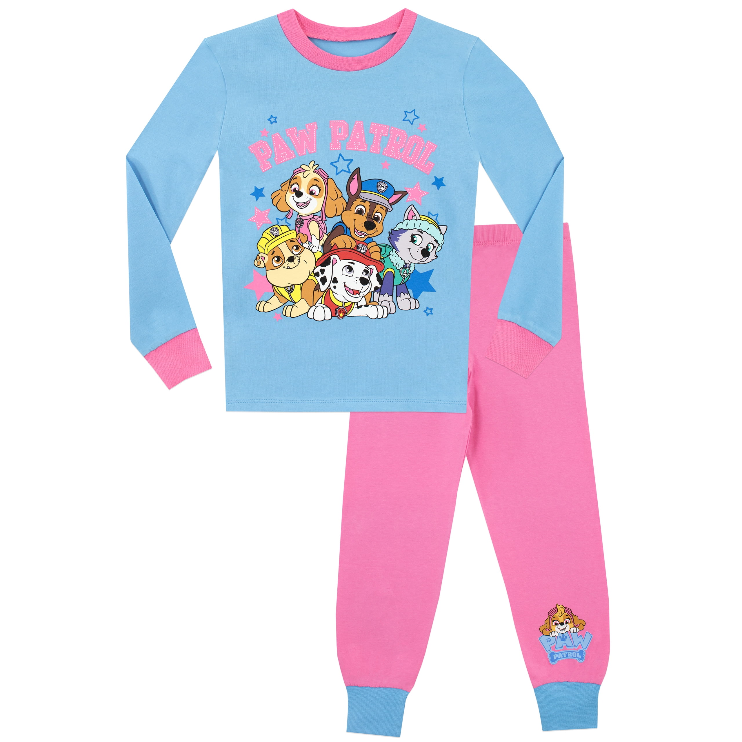 PAW Patrol Toddler Girls Skye Long Sleeve Pajamas, Sizes 18M-8 ...