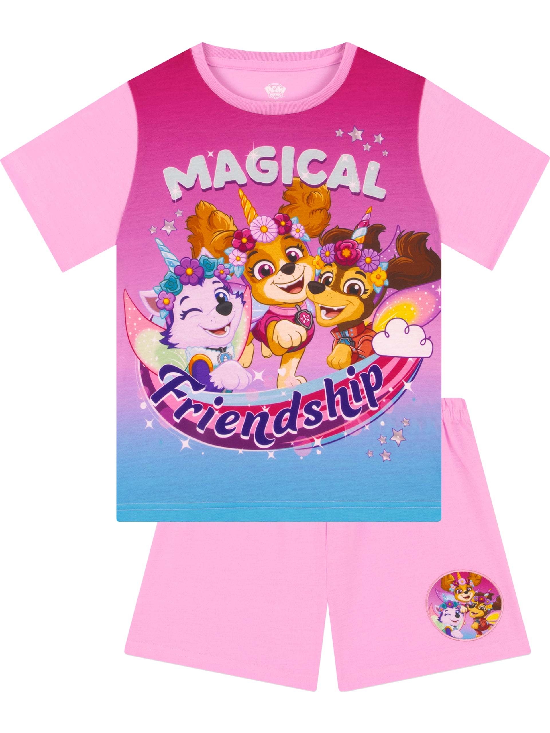 PAW Patrol Girls Skye Short Pajamas Pink Sizes 2T-8 - Walmart.com