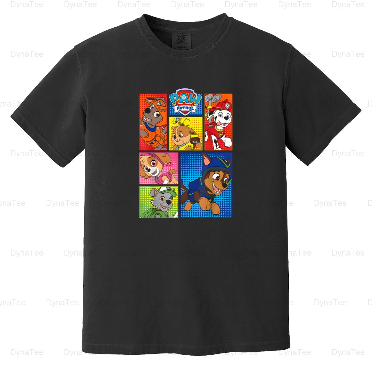 PAW Patrol Group Shot Pups Cartoon Shapes Team Kids Show Fan Comfort ...