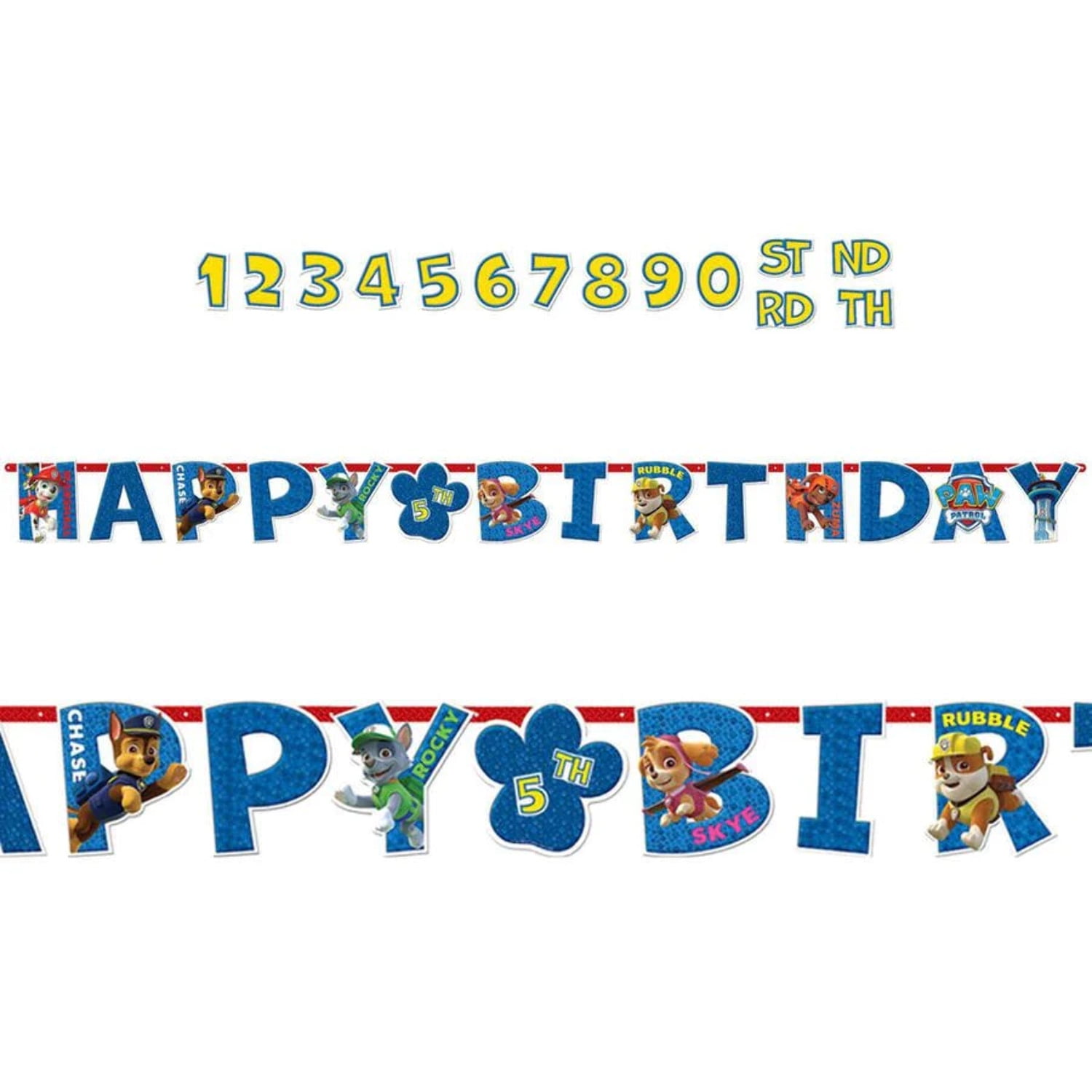 PAW Patrol Jumbo Letter Banner Kit - Walmart.com