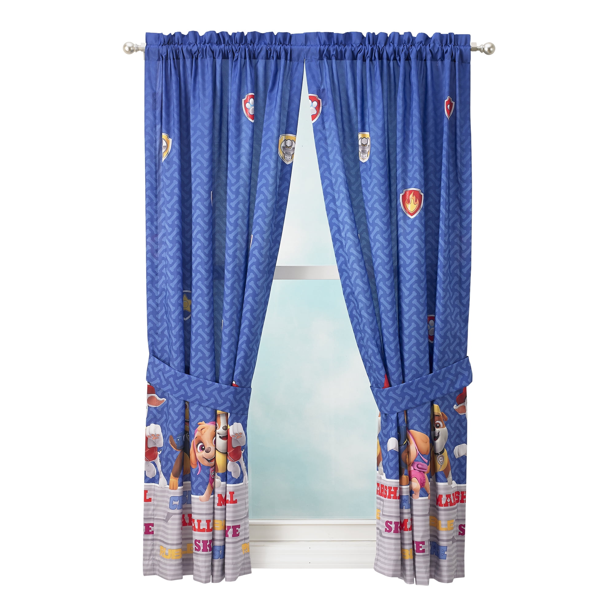 PAW Patrol Kids Window Curtain Set - Walmart.com