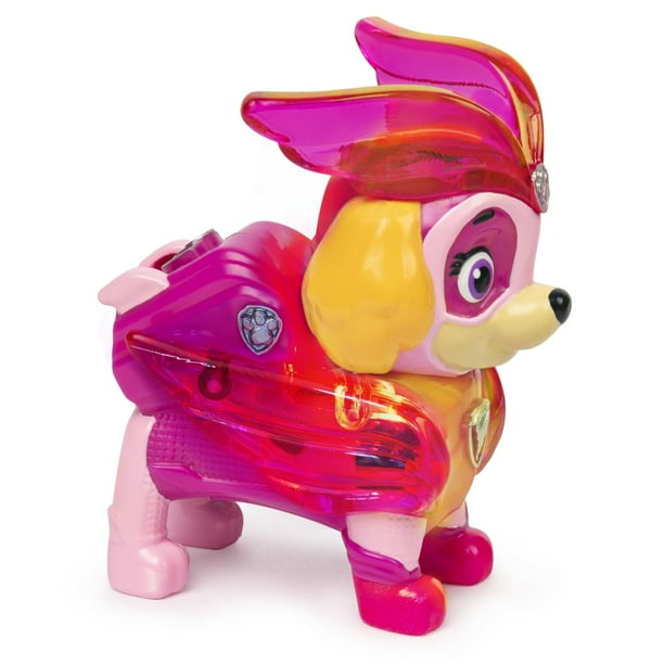 PAW Patrol, Mighty Pups Charged Up Skye Collectible Figure with Light ...
