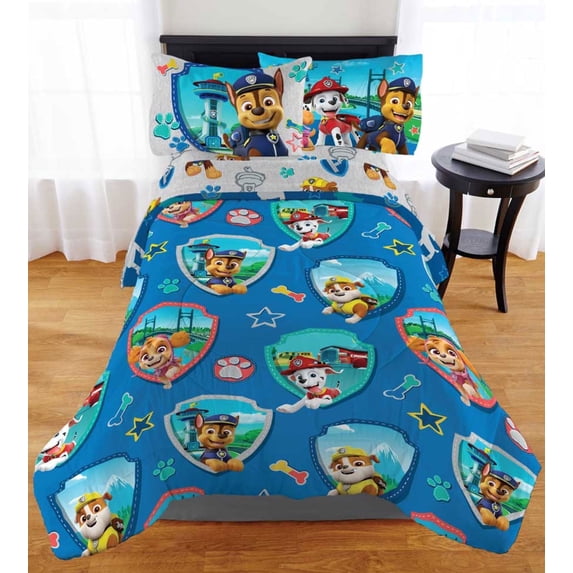 Paw Patrol, Kids Bedding Set, Twin Comforter, 6-Pc - Walmart.com
