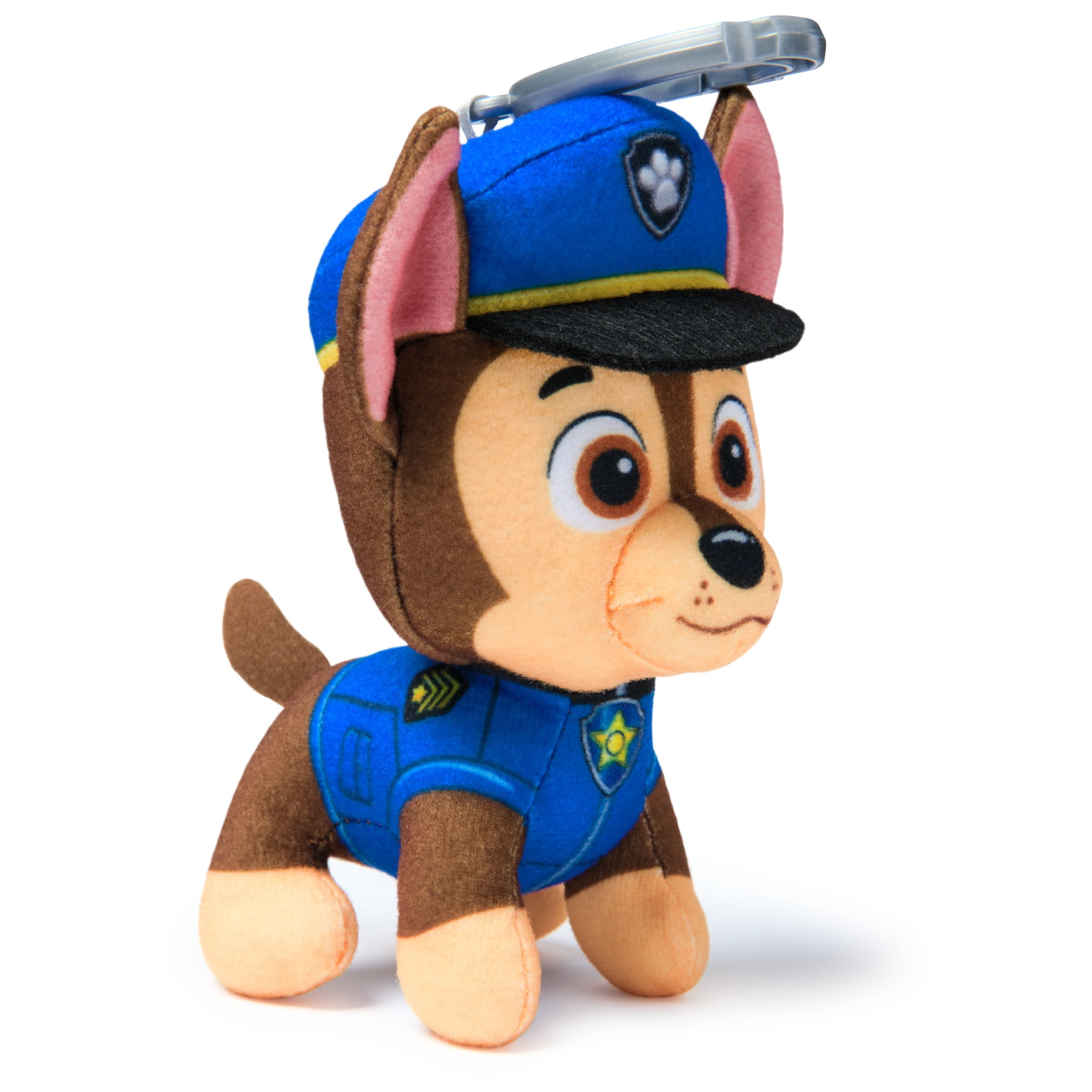Paw Patrol Rescue Wheels 4-Inch Chase Plush Toy with Keychain Clip ...
